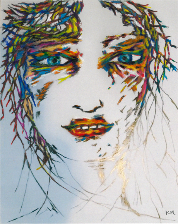 Brunella In Real Blue Shadow - KMM ART